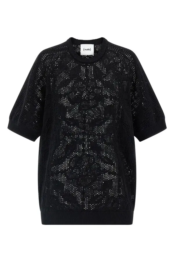 NUDE Openwork Cotton Sweater