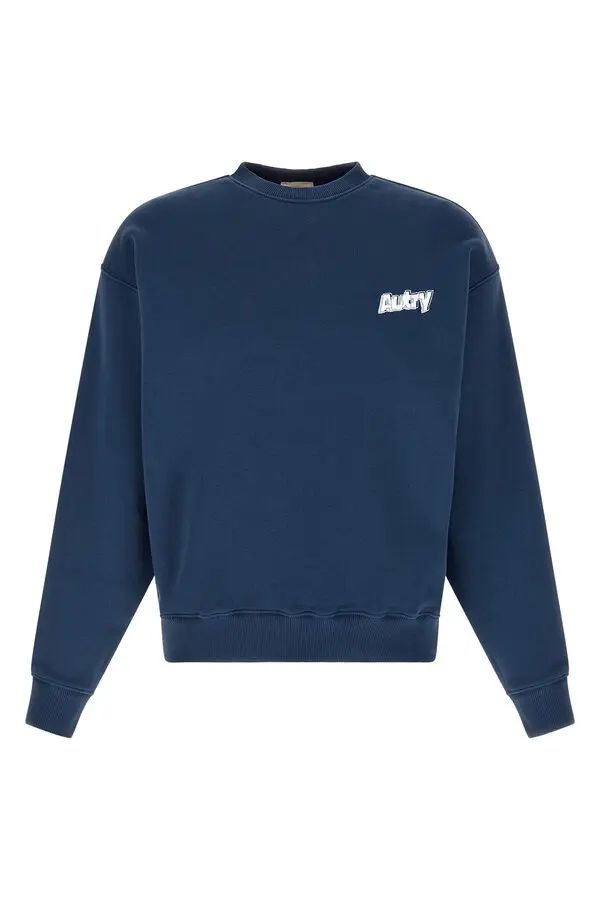 AUTRY Logo Print Embroidery Sweatshirt - Blue