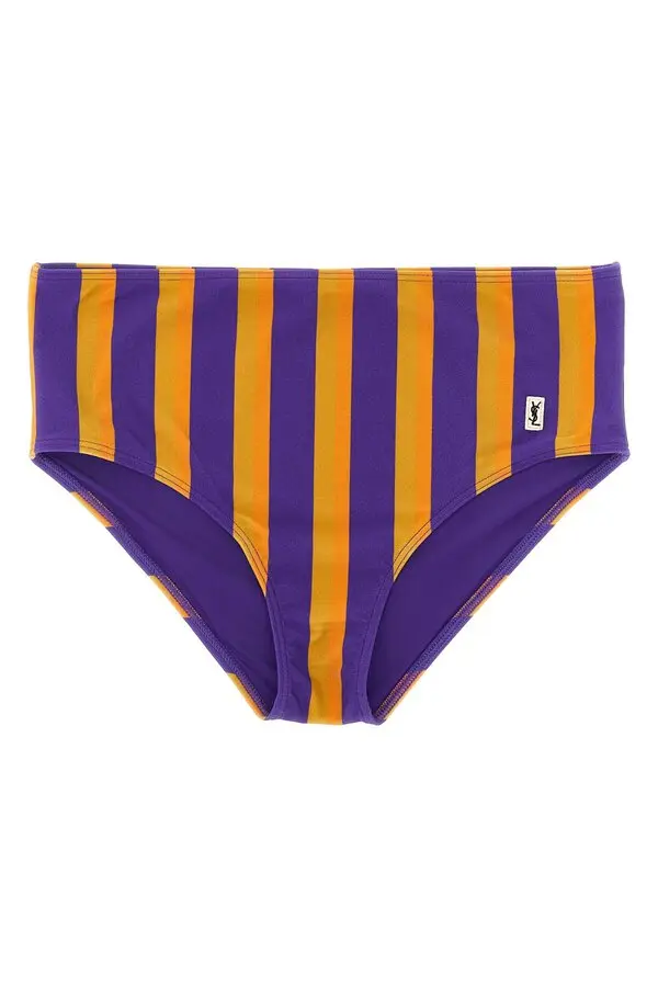 Saint Laurent Striped Bikini Briefs