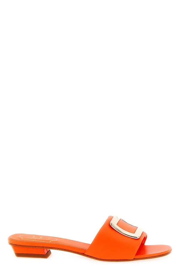 ROGER VIVIER Belle Vivier Slides - Orange