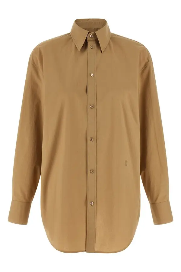 Saint Laurent Cassandre Cotton Poplin Shirt