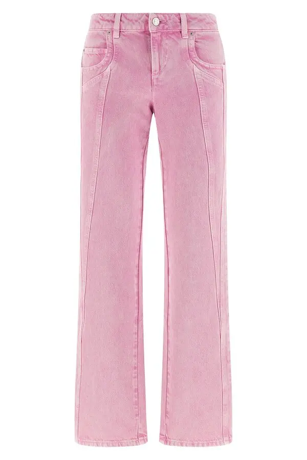 MARANT ETOILE Jaylis Straight Leg Jeans - Pink