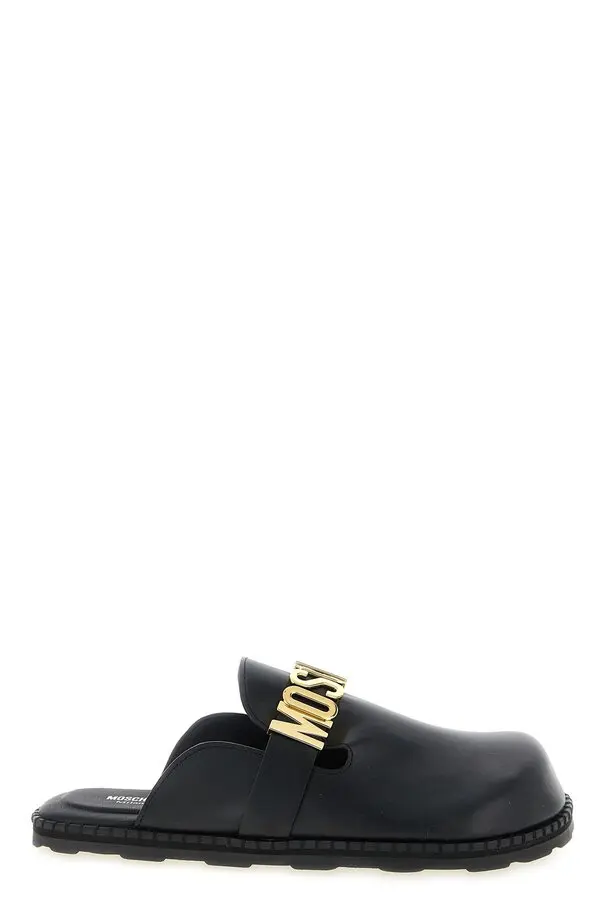Moschino Leather Sabots