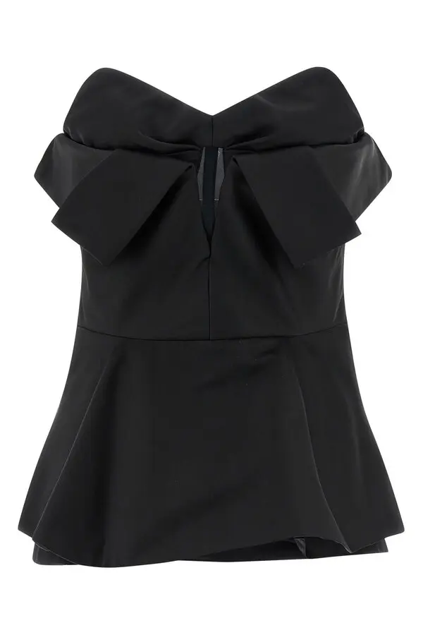 Alexander McQueen Duchesse Silk Bustier Top