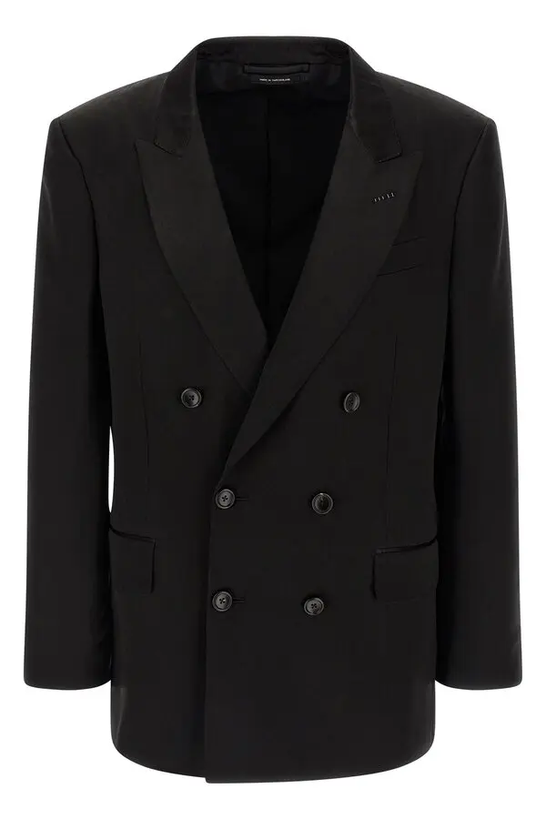 TOM FORD Tone-on-tone Polka Dot Blazer