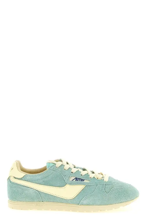AUTRY Windspin Suede Sneakers - Light Blue
