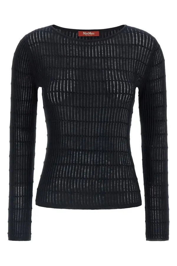 Max Mara Mstpedone Ribbed Sweater - Blue