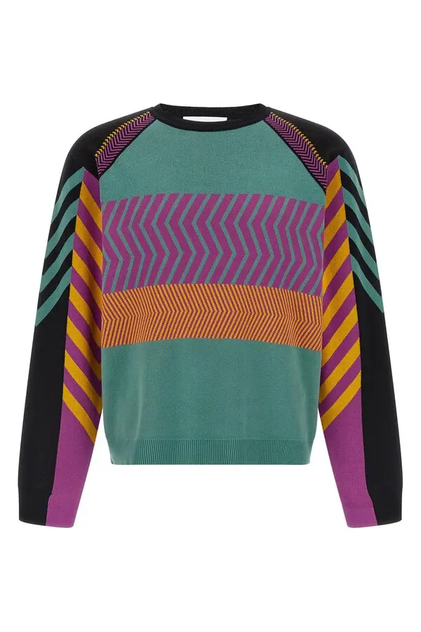 KIKO KOSTADINOV Gizi Panelled Jacquard Knit Sweater