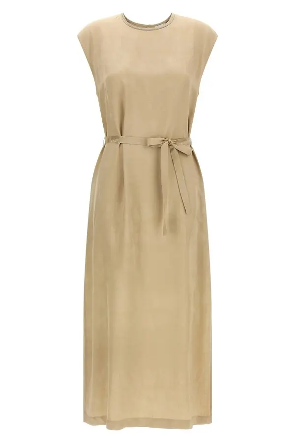 Peserico Fluid Viscose Midi Dress