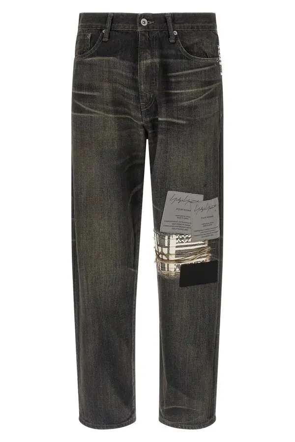 Yohji Yamamoto Neighborhood Savege Denim Jeans - Black