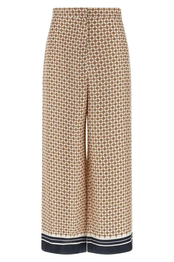 Max Mara Mstottelia Silk Twill Trousers - Blue