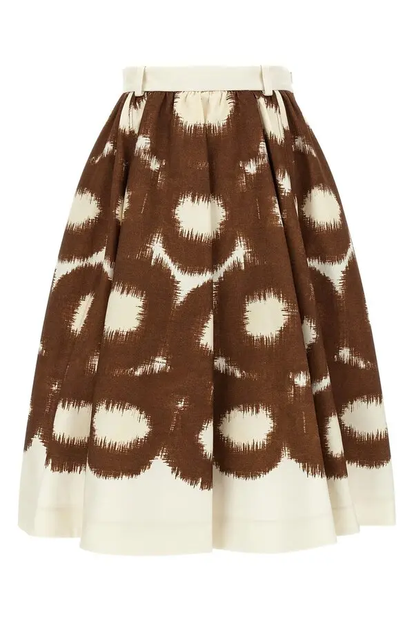 Prada Cotton Canvas Midi Skirt