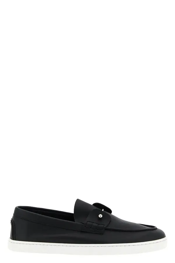 CHRISTIAN LOUBOUTIN Chambeliboat Leather Loafers - Black