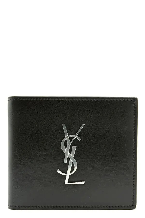 Saint Laurent Logo Wallet - Black