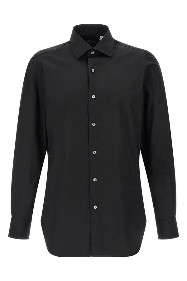 FINAMORE 1925 Napoli' Shirt - Black
