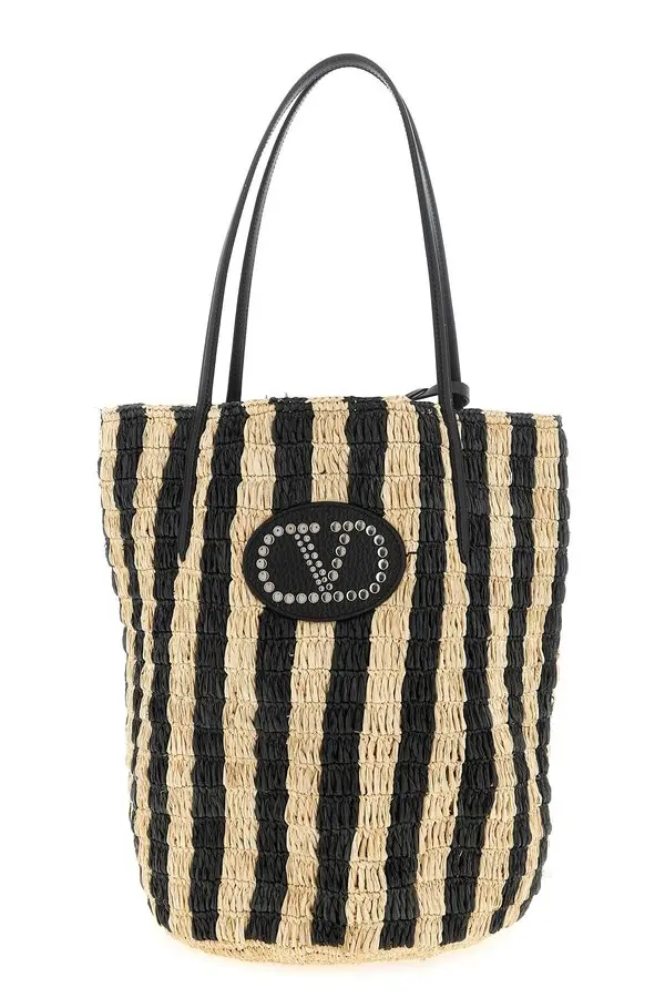 Valentino Garavani Raffia Shopper Bag