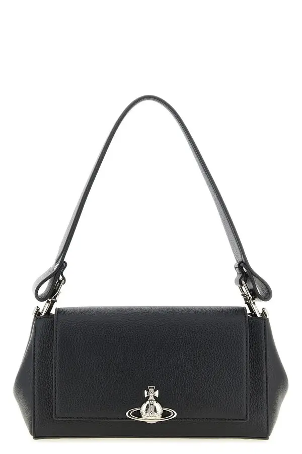 VIVIENNE WESTWOOD Hazel Medium Shoulder Bag - Black