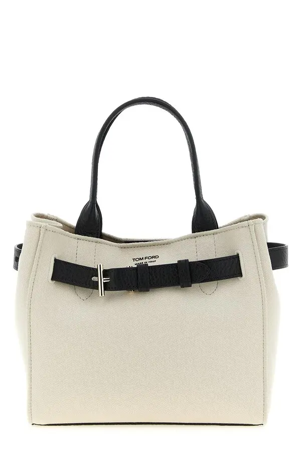 TOM FORD Audrey Shopping Bag - White/black