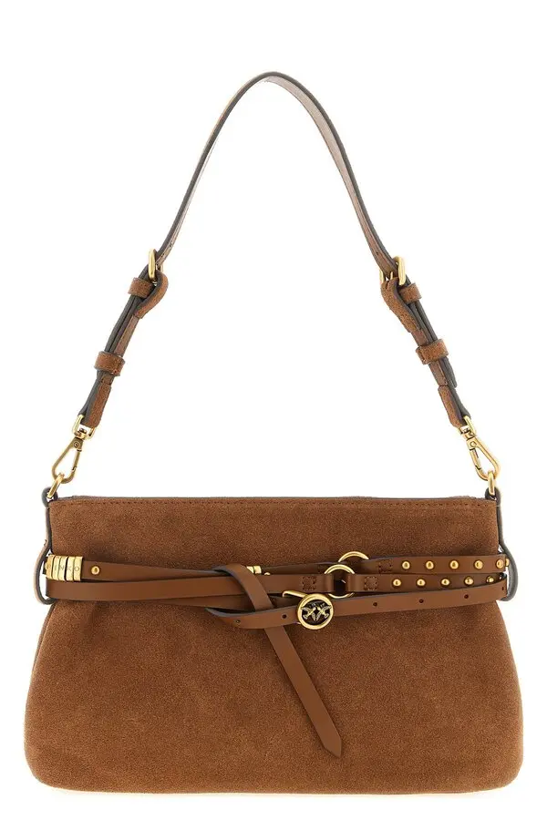 Pinko Belt Mini Small Shoulder Bag - Brown