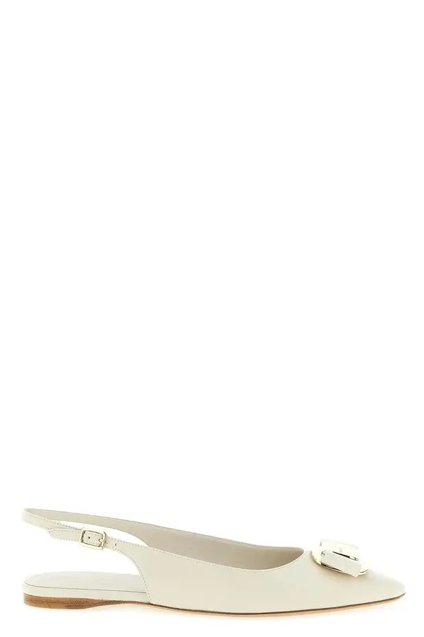 FERRAGAMO Zelmy Slingbacks - Beige