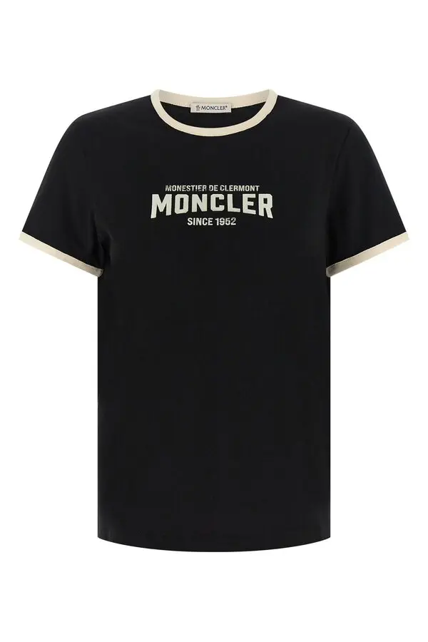 Moncler Flock Logo Cotton T-shirt