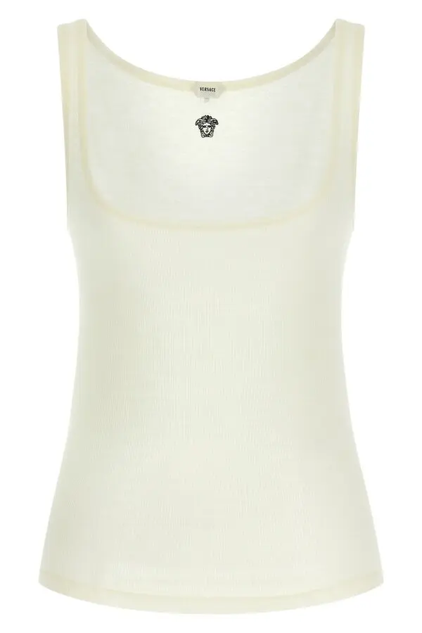 Versace La Medusa Embroidery Top