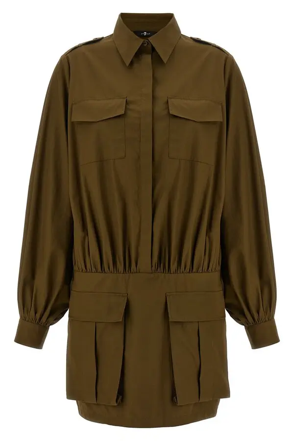 7 For All Mankind Utility' Dress - Brown