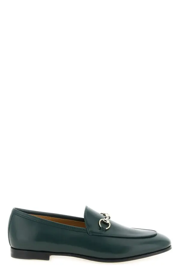 Gucci Jordaan Leather Loafers - Green