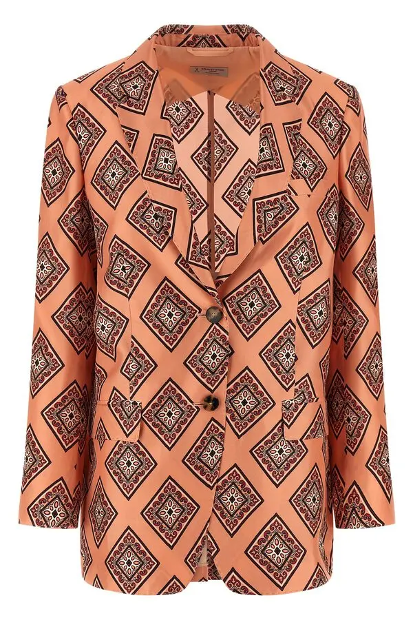 Alberto Biani Tie Print Blazer