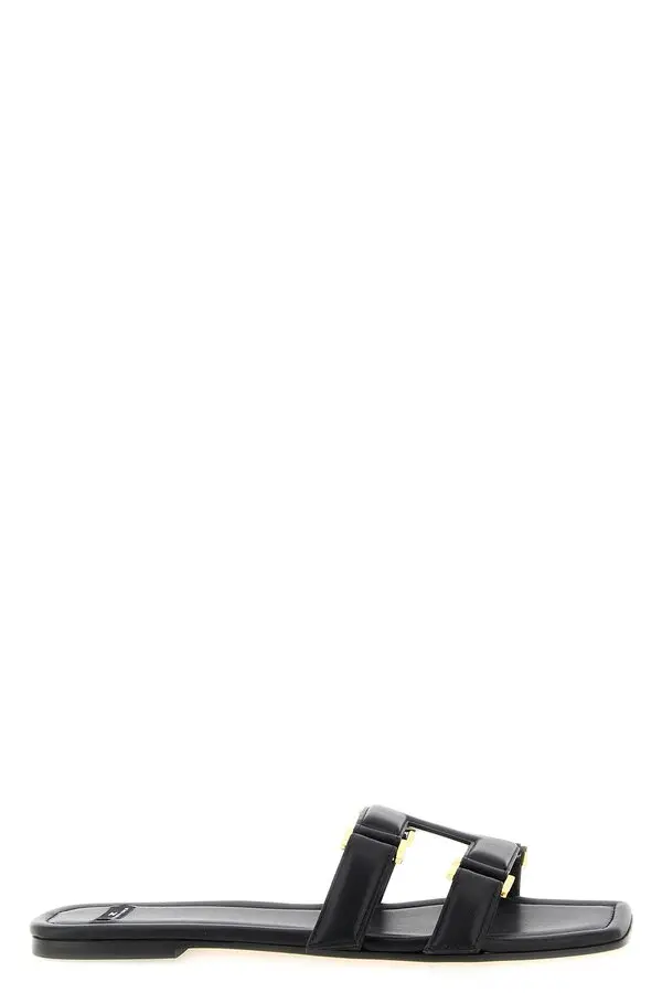 Elisabetta Franchi Nappa Leather Sandals