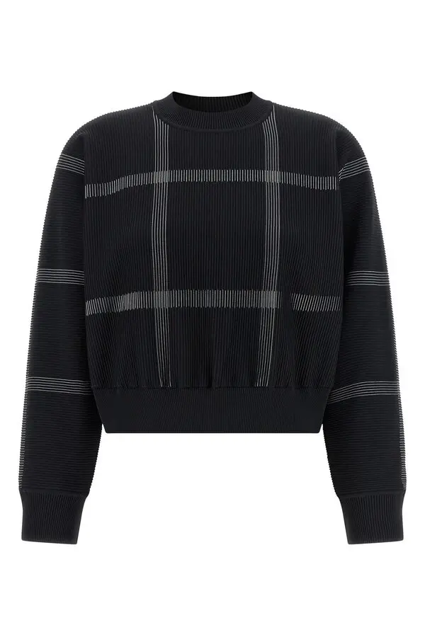 Issey Miyake Crossing Knit' Sweater - Black