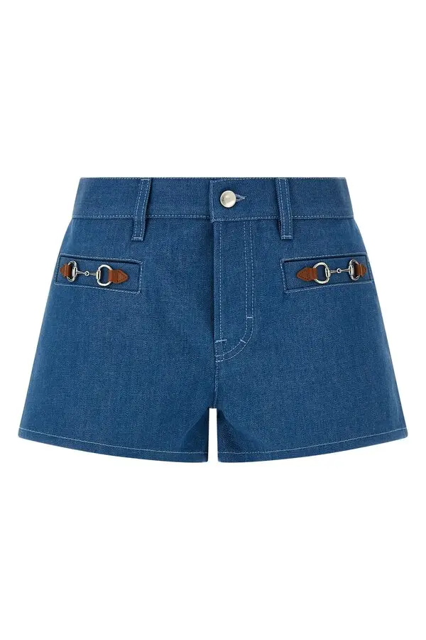 Gucci Morsetto Denim Shorts