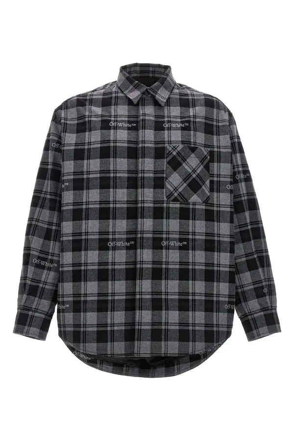 Off-White Check Flannel Padded Jacket
