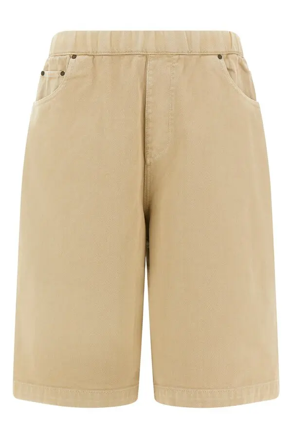 ENTIRE STUDIOS Spar Cotton Canvas Bermuda Shorts - Beige