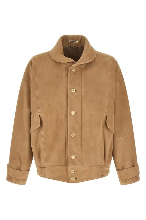 Auralee Full Grain Leather Blouson