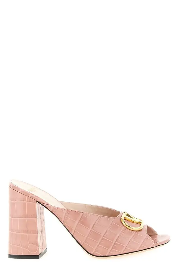 Valentino Garavani Vlogo Signature Slides - Pink