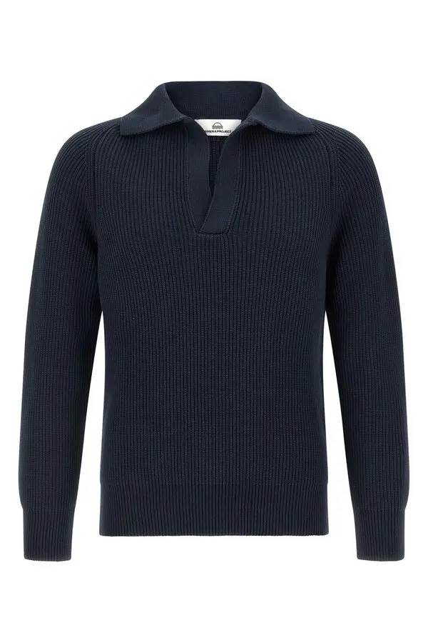 RIVIERA PROJECT Cotton Polo Sweater