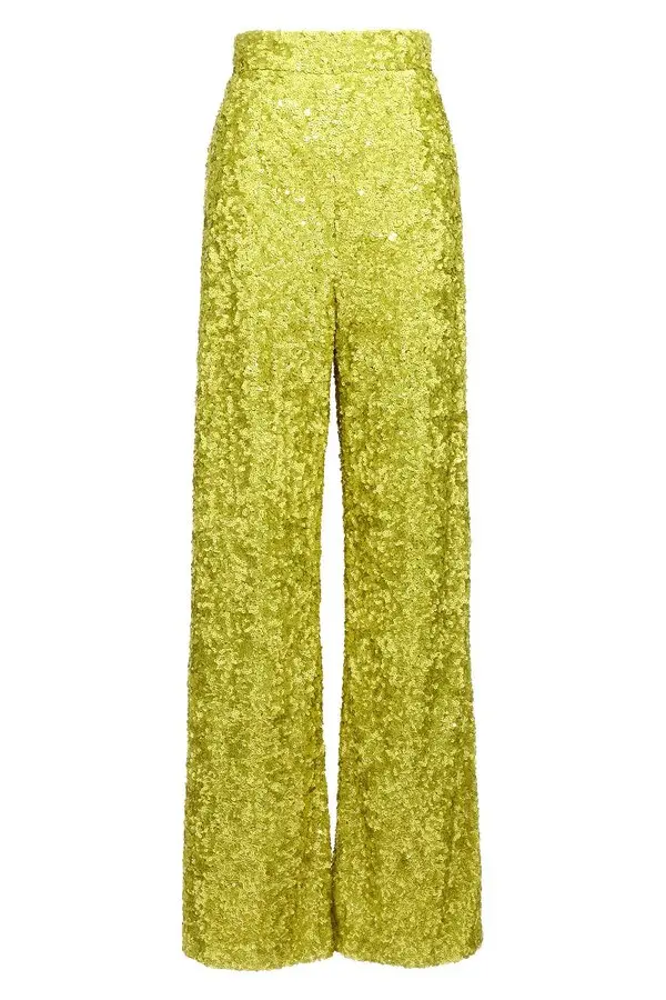 Ermanno Scervino Sequin Appliqué Flared Pants