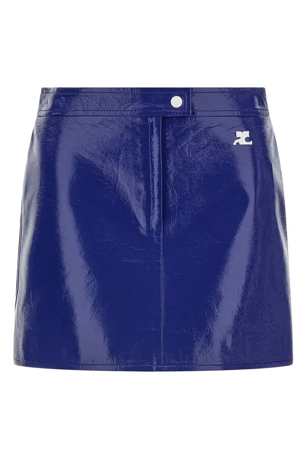 COURREGES Vinyl Reedition Miniskirt - Blue