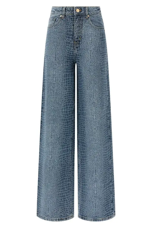 SELF-PORTRAIT Rhinestone' Jeans - Blue