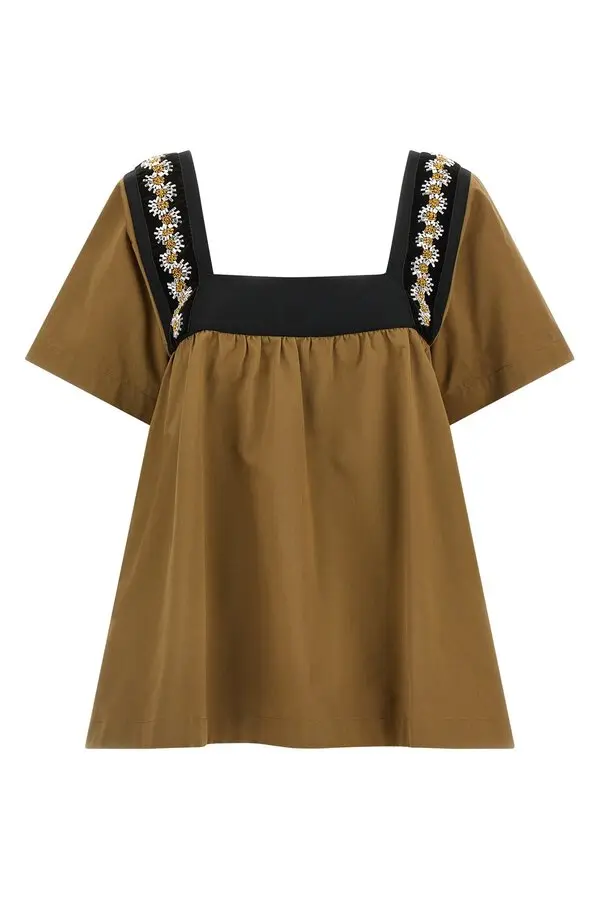 Prada Embroidery Top