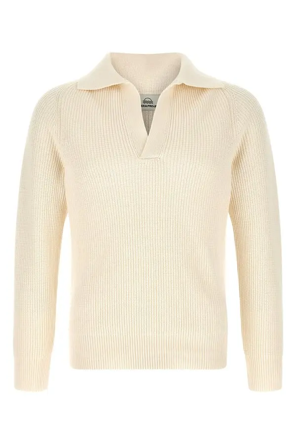 RIVIERA PROJECT Cotton Polo Sweater