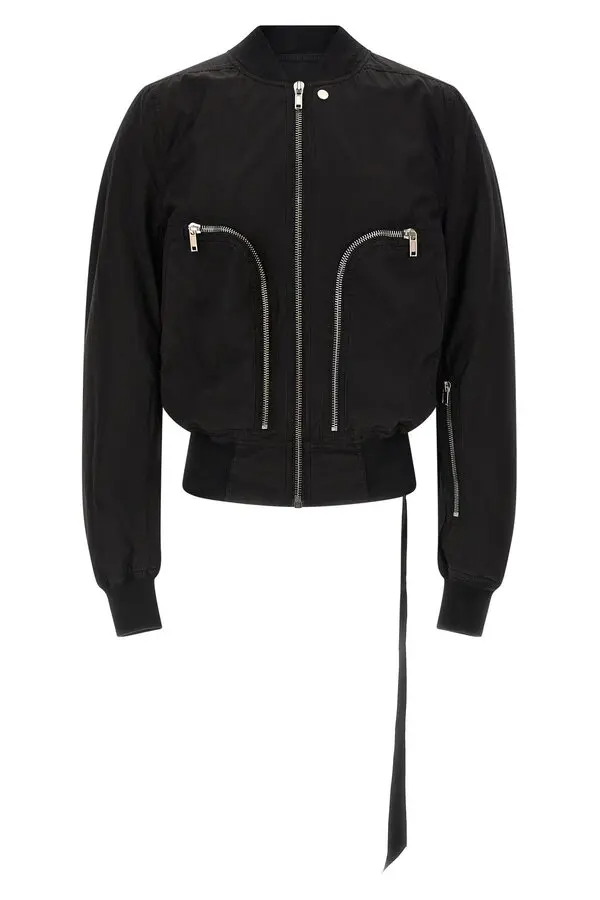 Rick Owens Bauhaus Flight Bomber Jacket - Black
