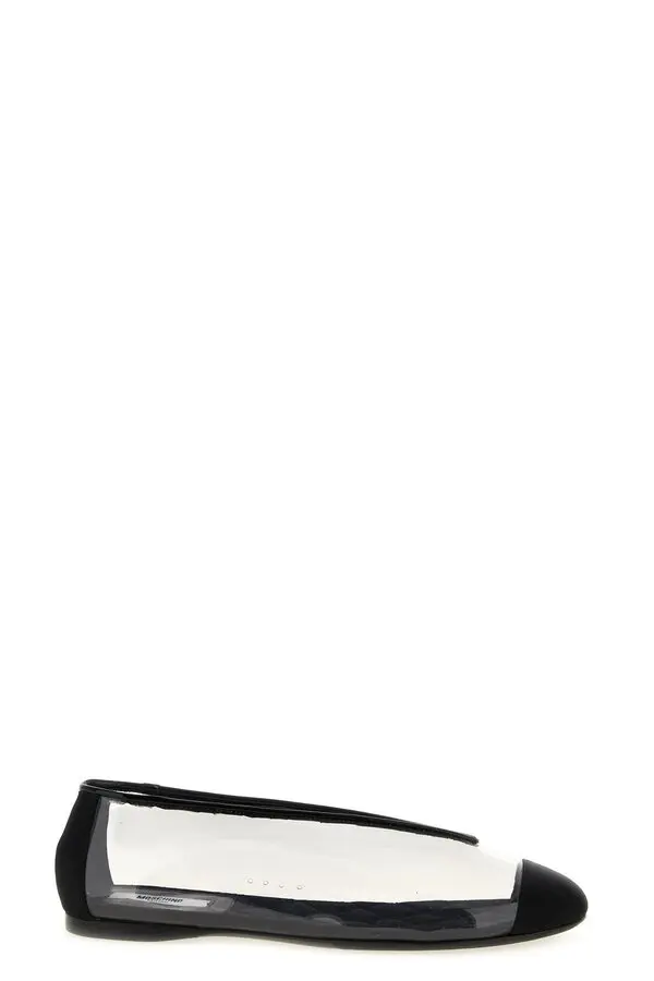 Moschino Pvc Ballet Flats - Black