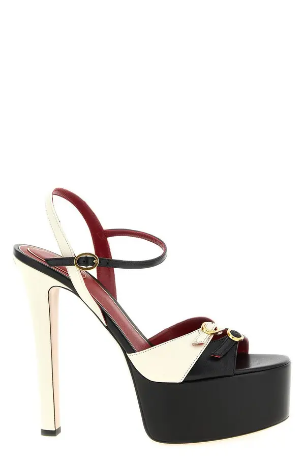 Valentino Garavani Crasher Leather Platform Sandals