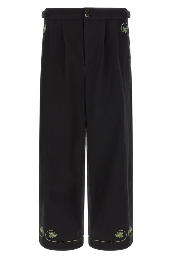 BODE Lucky Draw Cotton Twill Pants