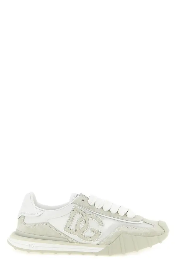Dolce & Gabbana Dg Athletic Suede And Canvas Sneakers
