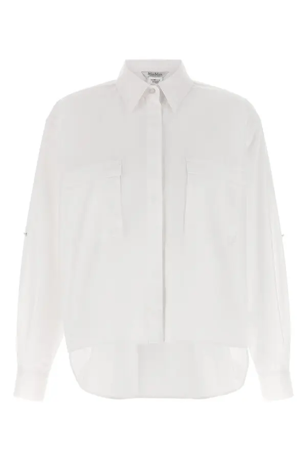 Max Mara Cotton Poplin Shirt - White