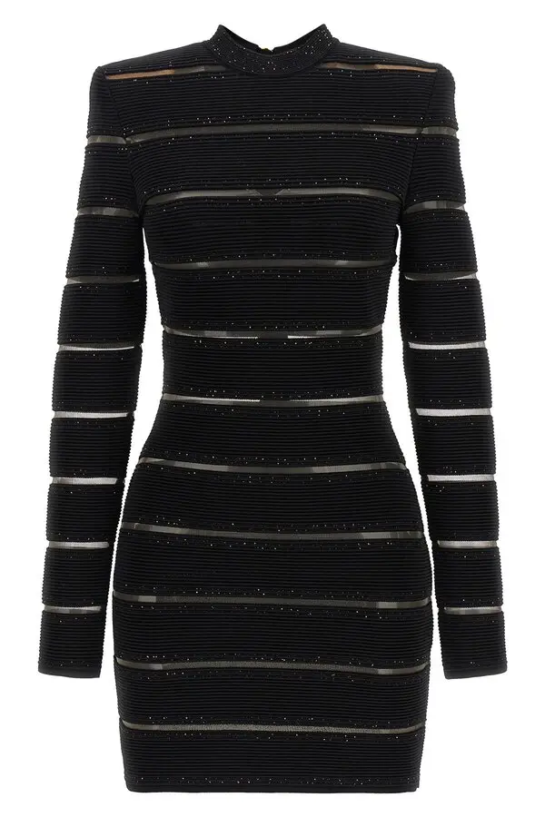 Balmain Stretch Viscose Mini Dress