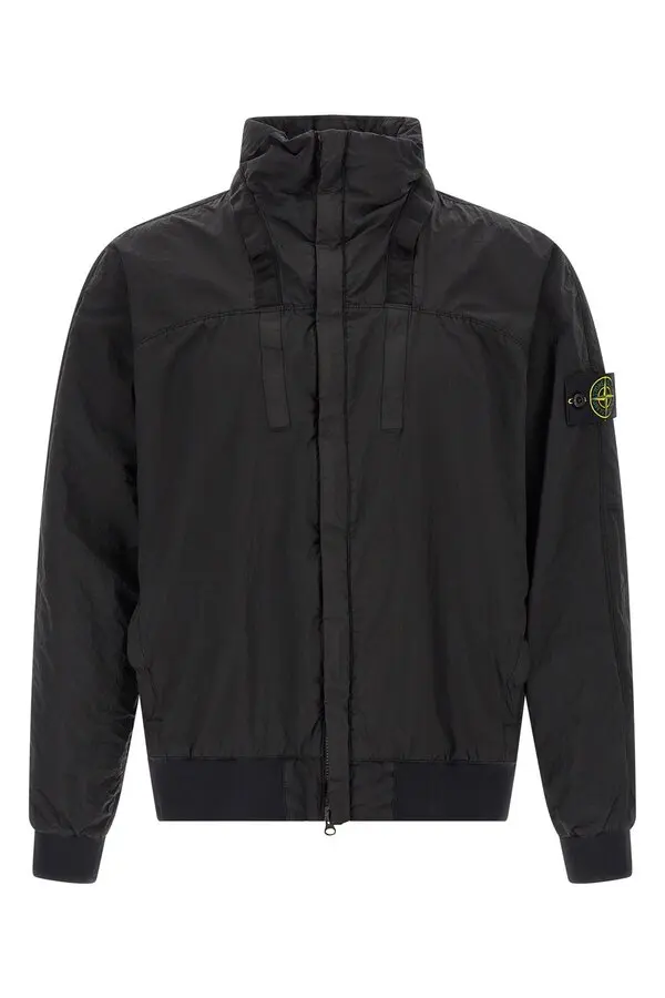 Stone Island Nylon Metal Watro Bomber Jacket - Black
